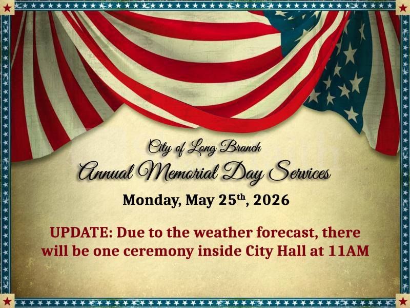 Long Branch Memorial Day Services Will Be Inside City Hall - The Link News